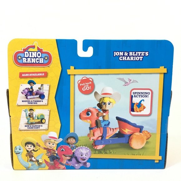 Jazzwares | Toys | Dino Ranch Jon Blitzs Chariot Pull Back And Go ...